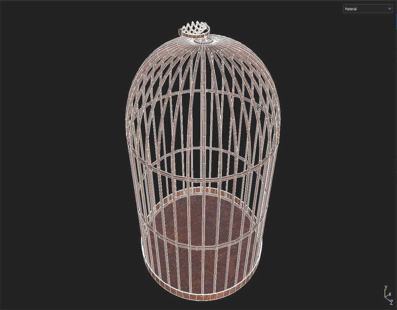 Round Rat Cage 3D Model - TurboSquid 2387000