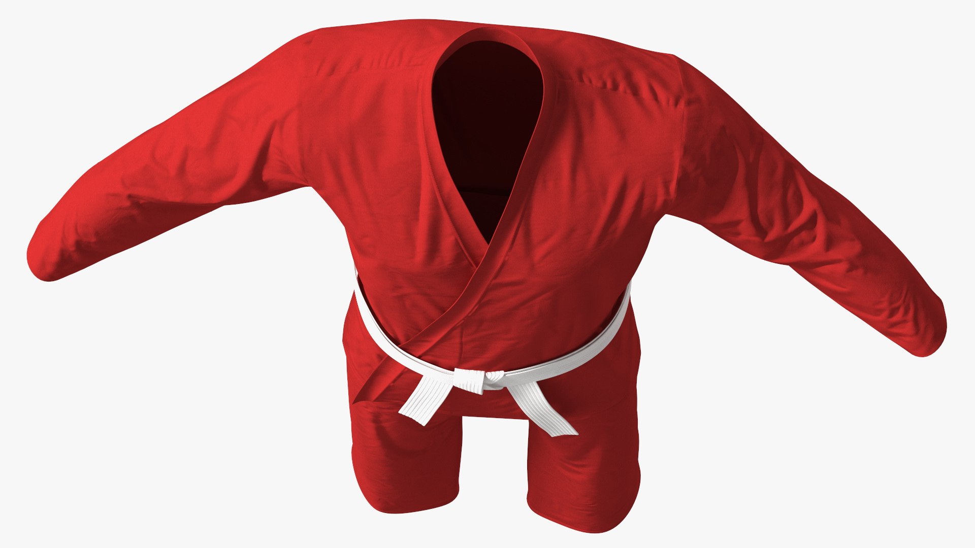 3D Karate Training Suit Red - TurboSquid 1956101