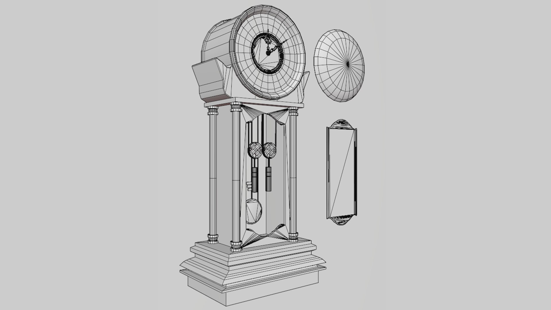 3D Antique Timepiece Model - TurboSquid 1945608