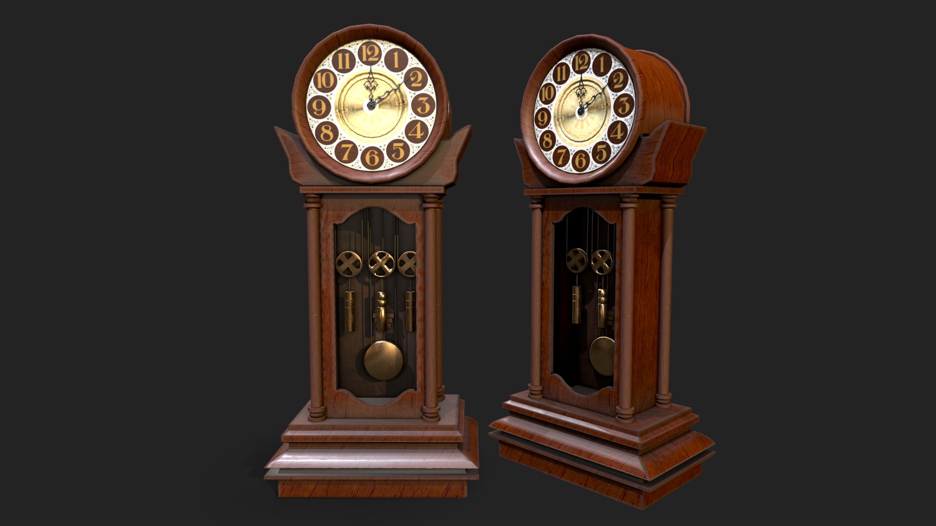 3D Antique Timepiece Model - TurboSquid 1945608