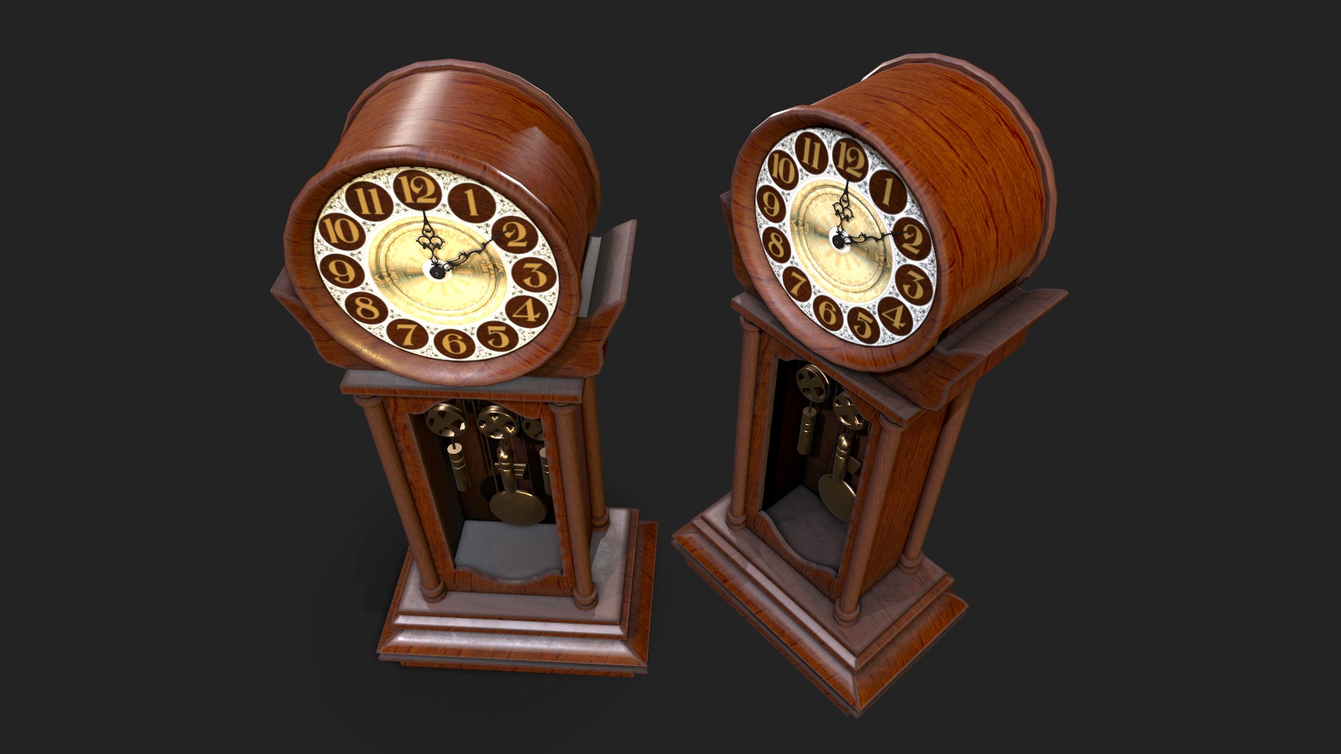 3D Antique Timepiece Model - TurboSquid 1945608