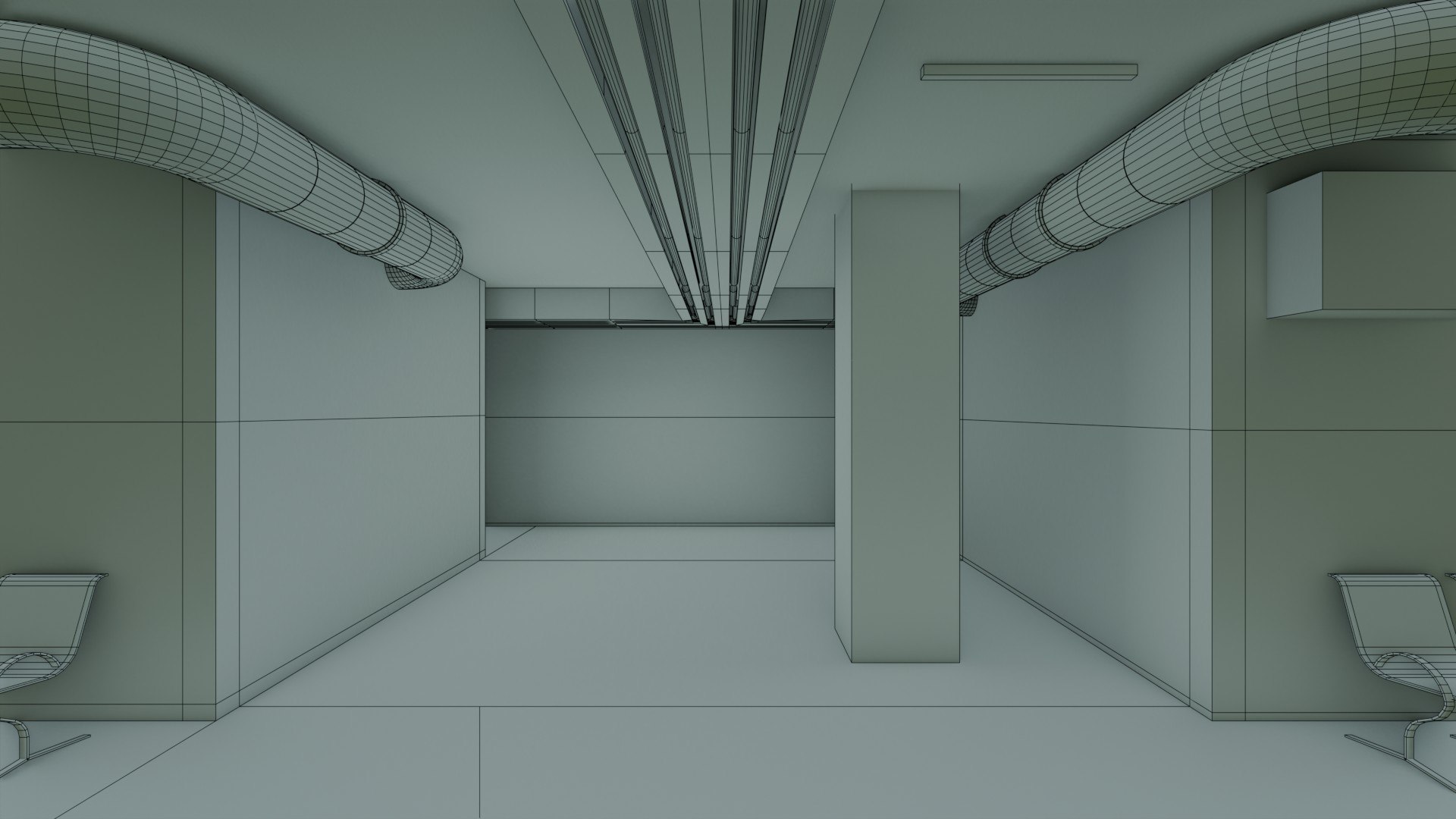 Basement Area - Low Poly - Game Ready - PBR 3D Model - TurboSquid 2277543