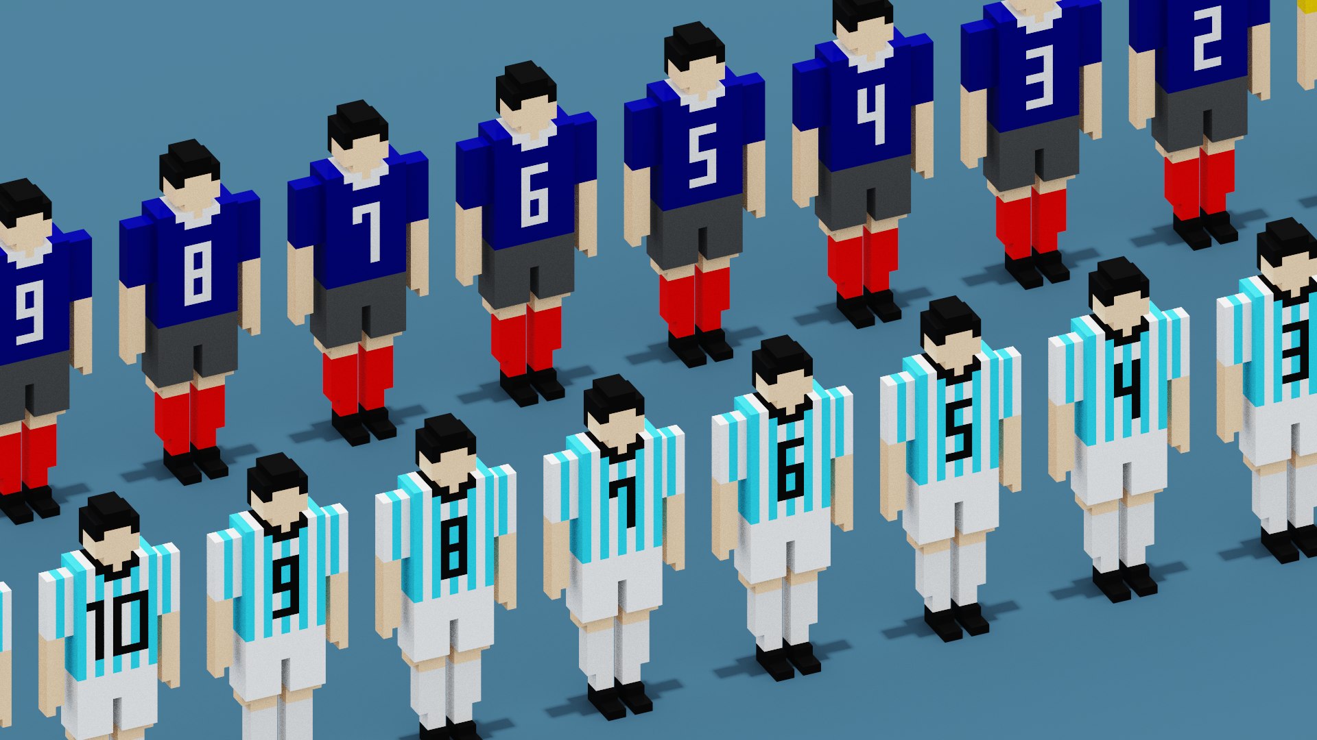 World Soccer Characters model - TurboSquid 2050509