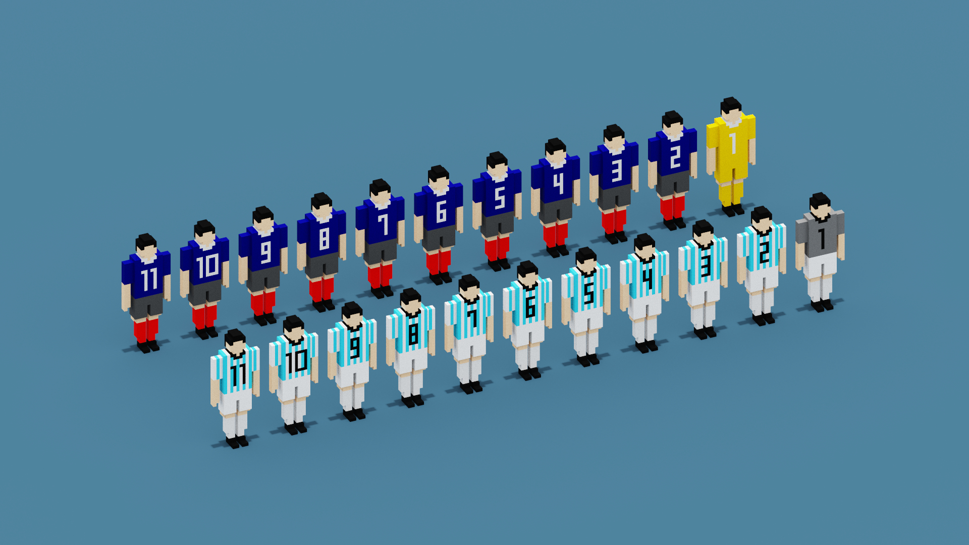 World Soccer Characters model - TurboSquid 2050509
