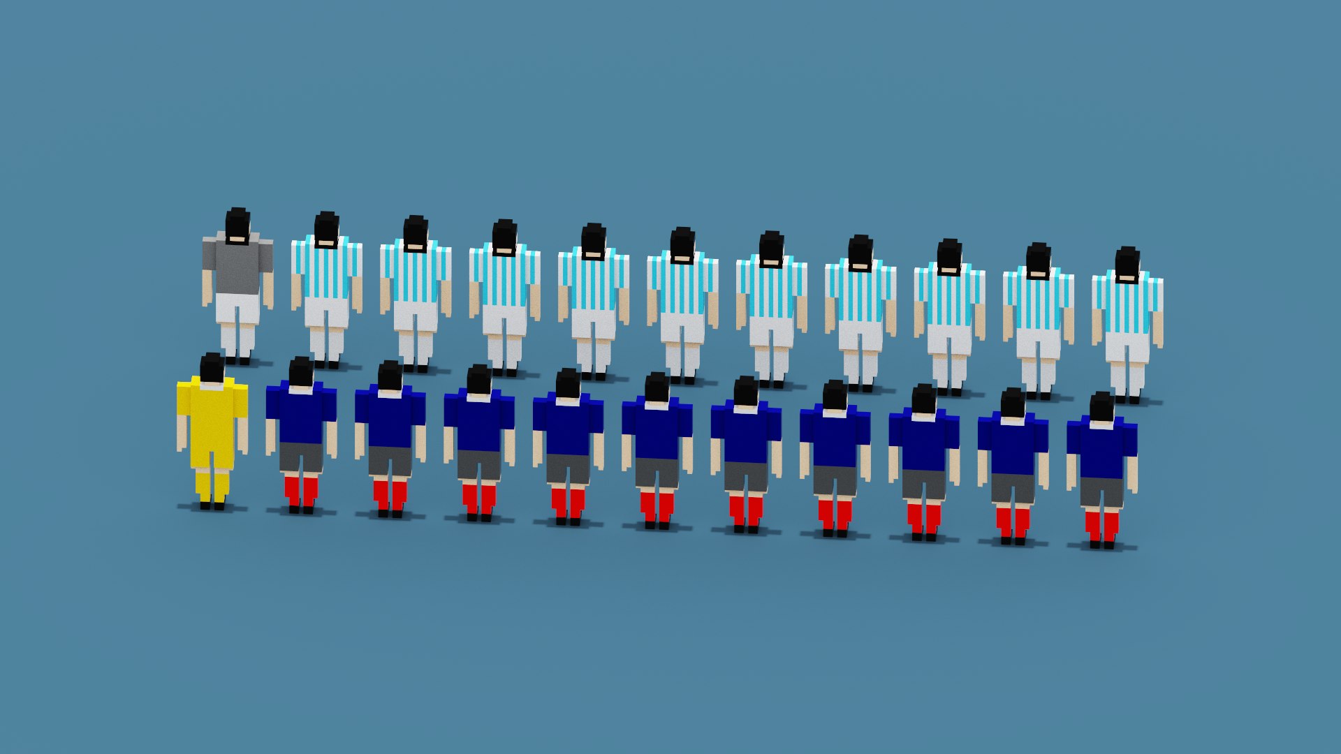 World Soccer Characters model - TurboSquid 2050509