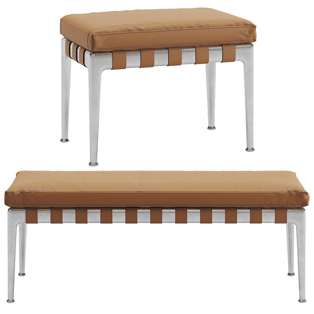 Flexform Gregory Bench 3D Model - TurboSquid 1953597