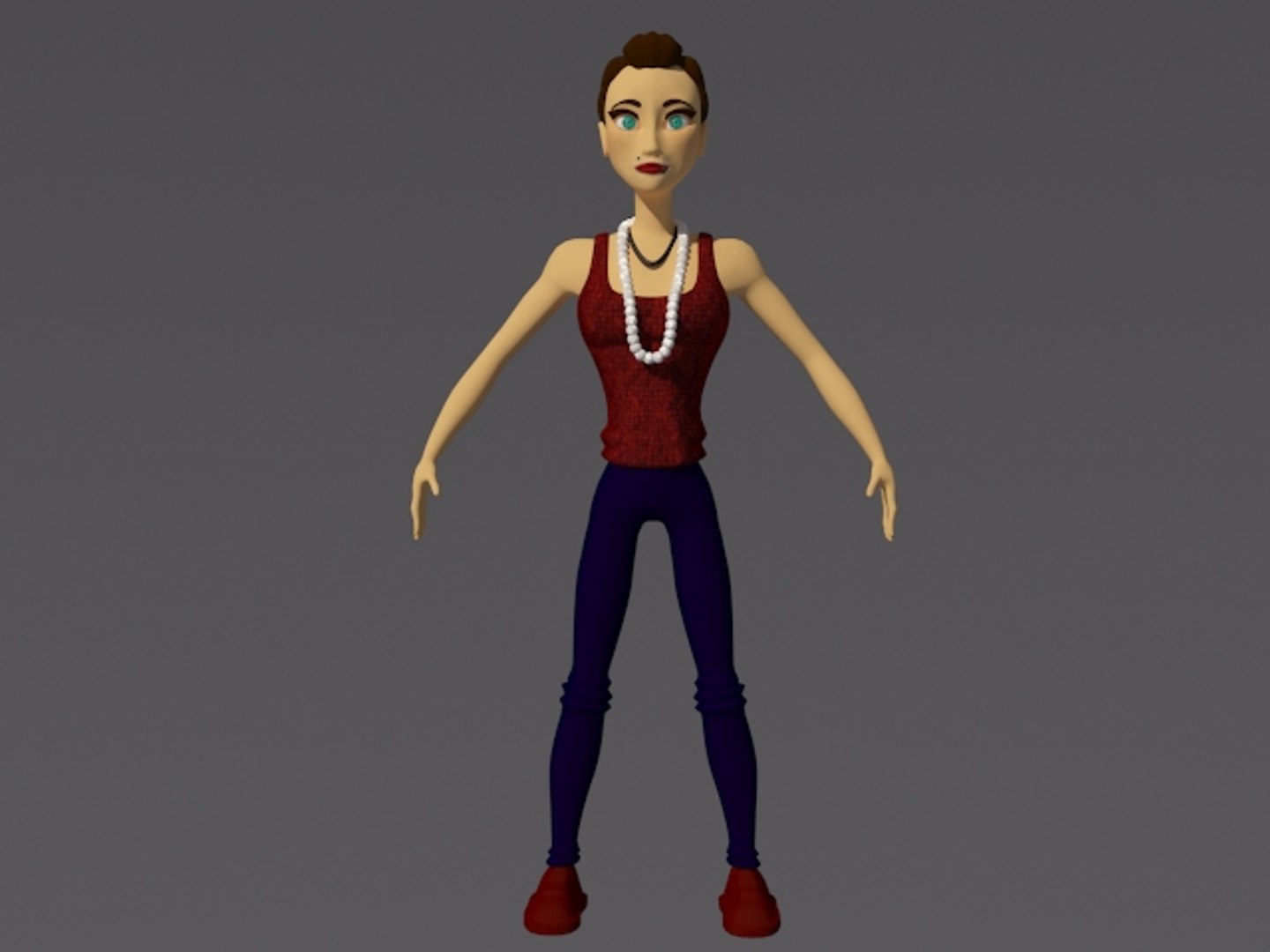 Female Cartoon Character Rigged 3D - TurboSquid 1166691
