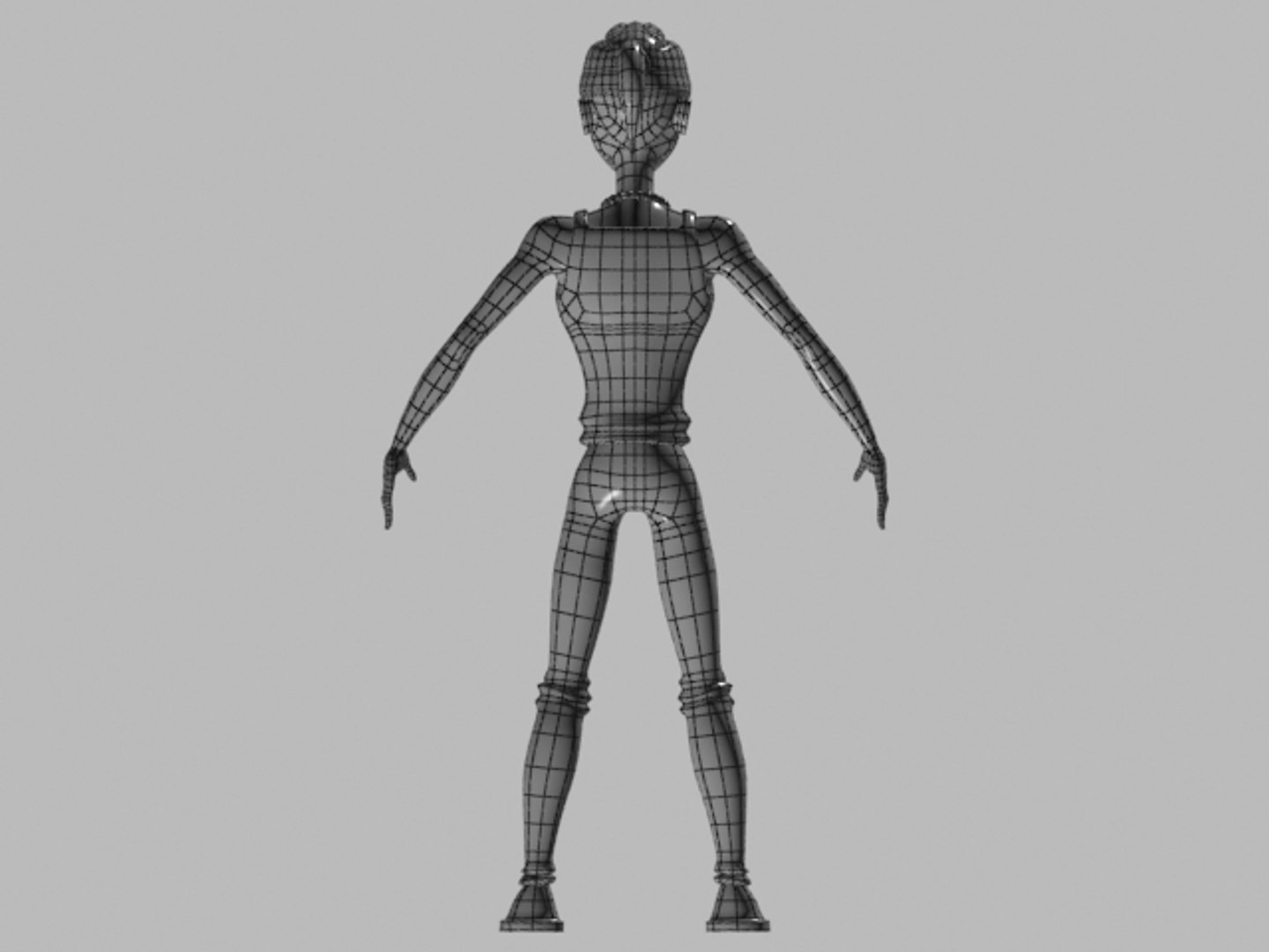 Female Cartoon Character Rigged 3D - TurboSquid 1166691