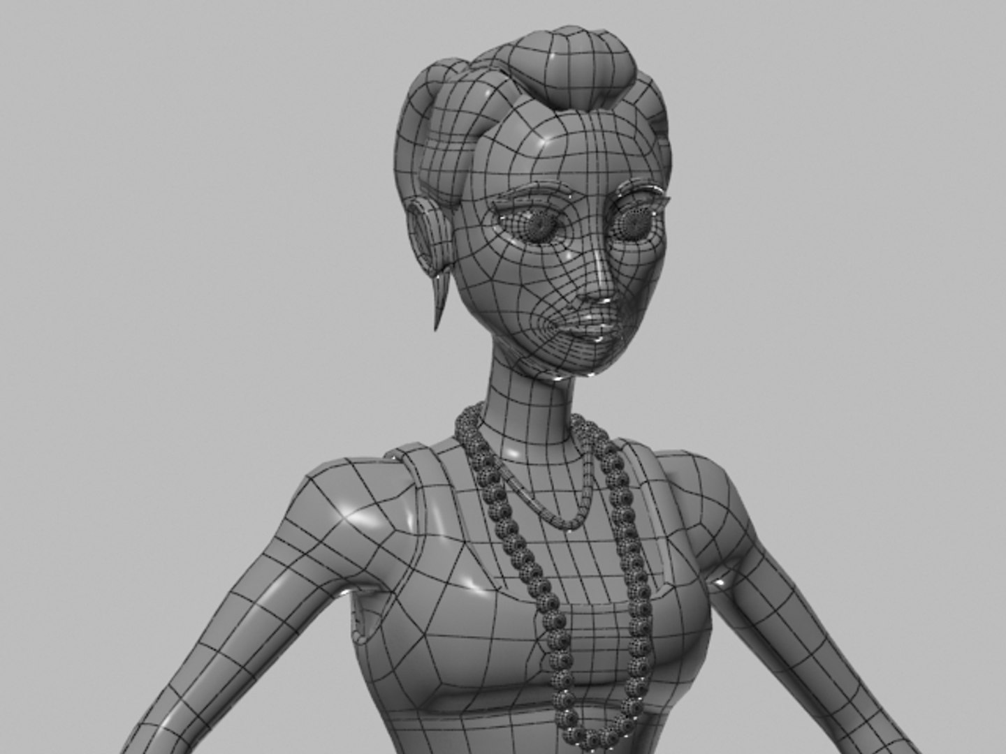 Female Cartoon Character Rigged 3D - TurboSquid 1166691