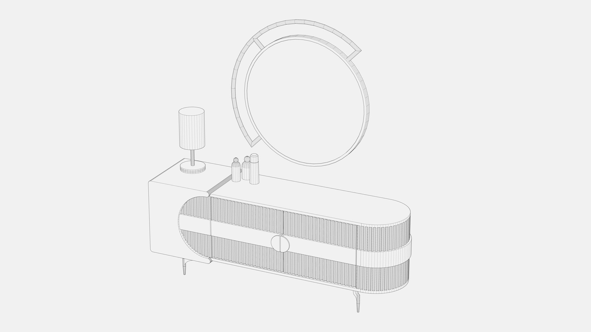 Free 3D Modern Dresser Model - TurboSquid 1993400