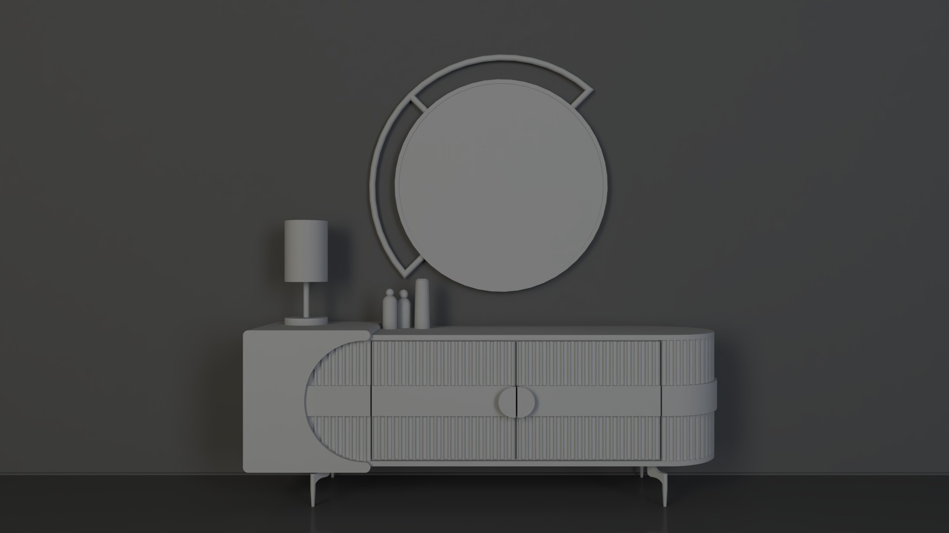 Free 3D Modern Dresser Model - TurboSquid 1993400
