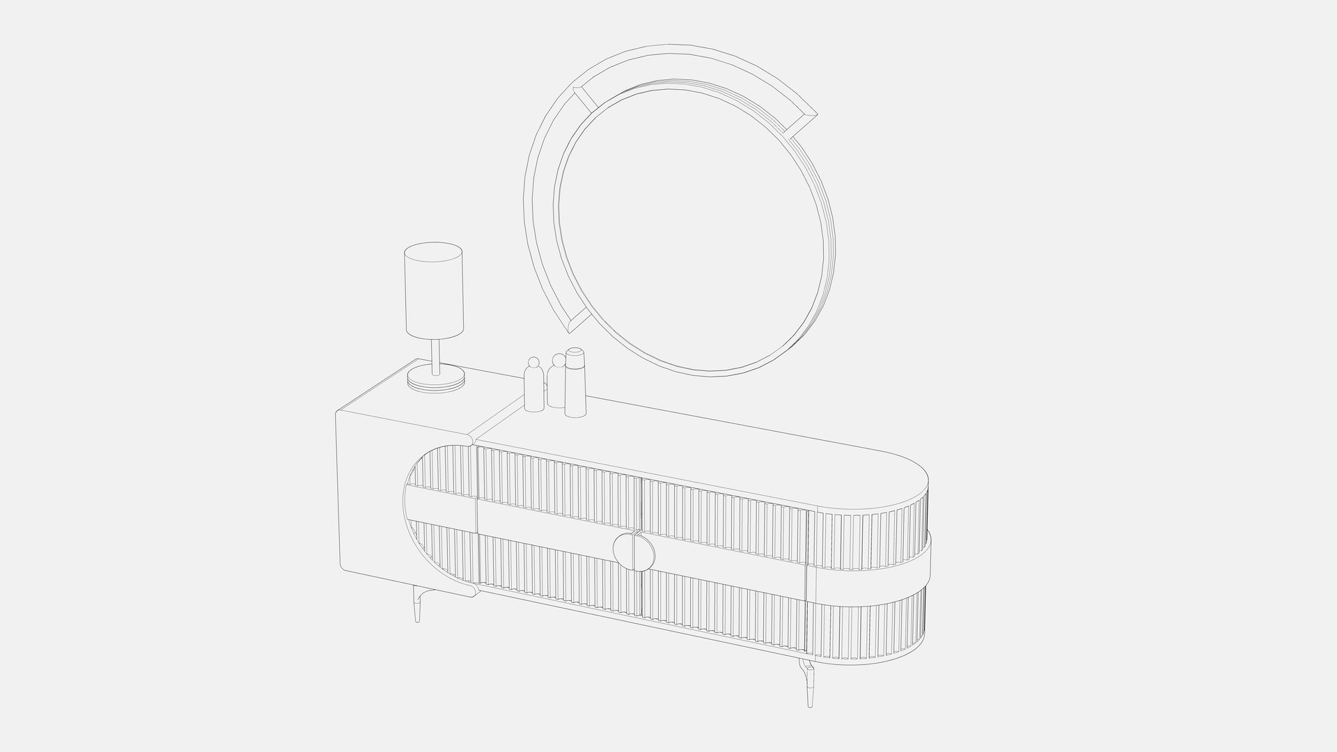 Free 3D Modern Dresser Model - TurboSquid 1993400