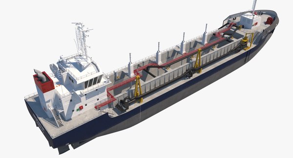 3D dredging vessel - TurboSquid 1381381