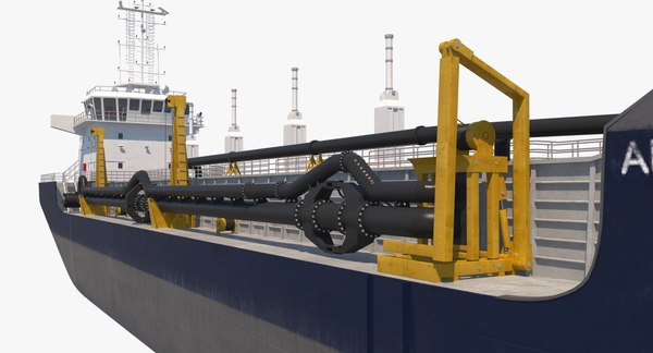 3D dredging vessel - TurboSquid 1381381