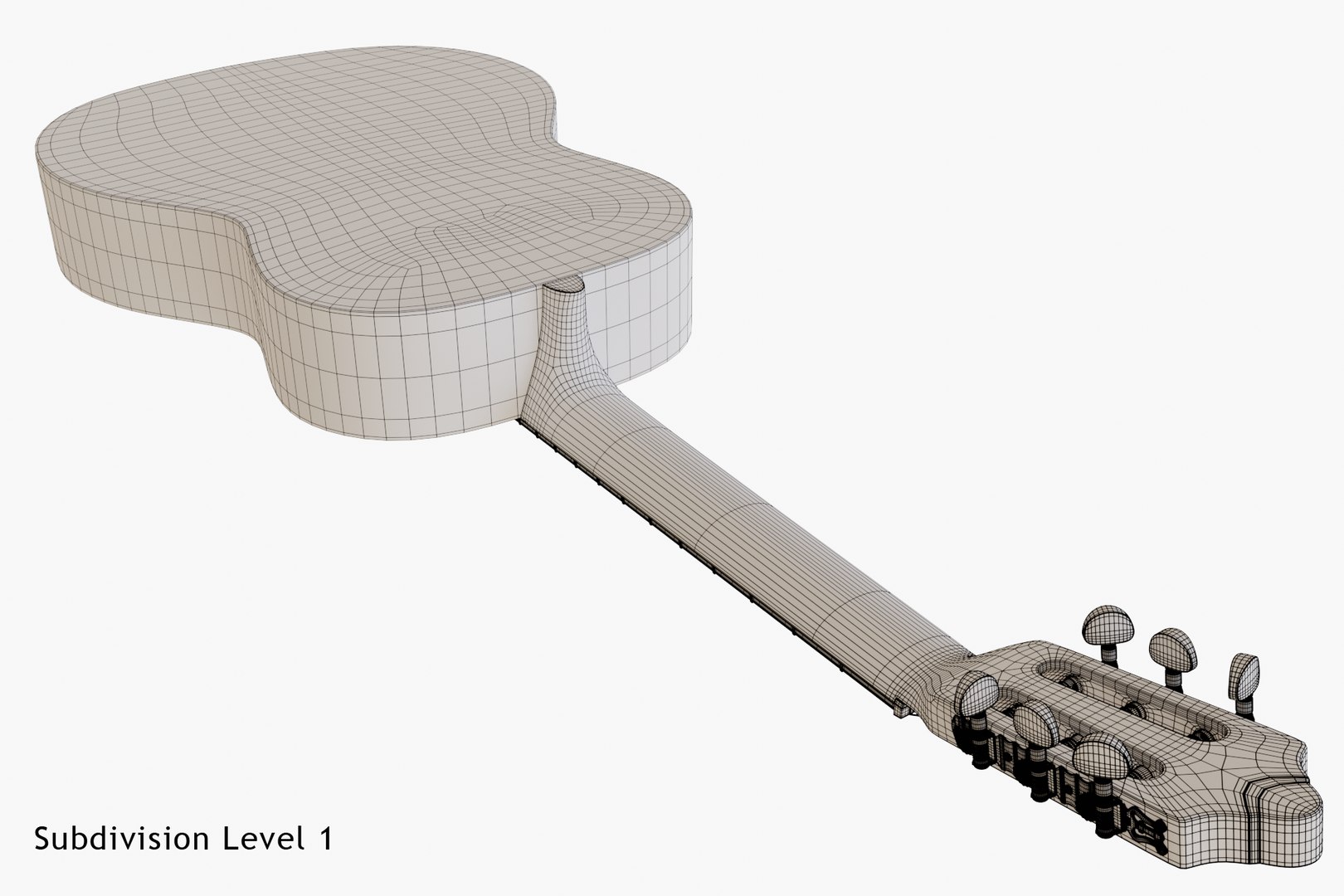 3D model classical guitar - TurboSquid 1488679