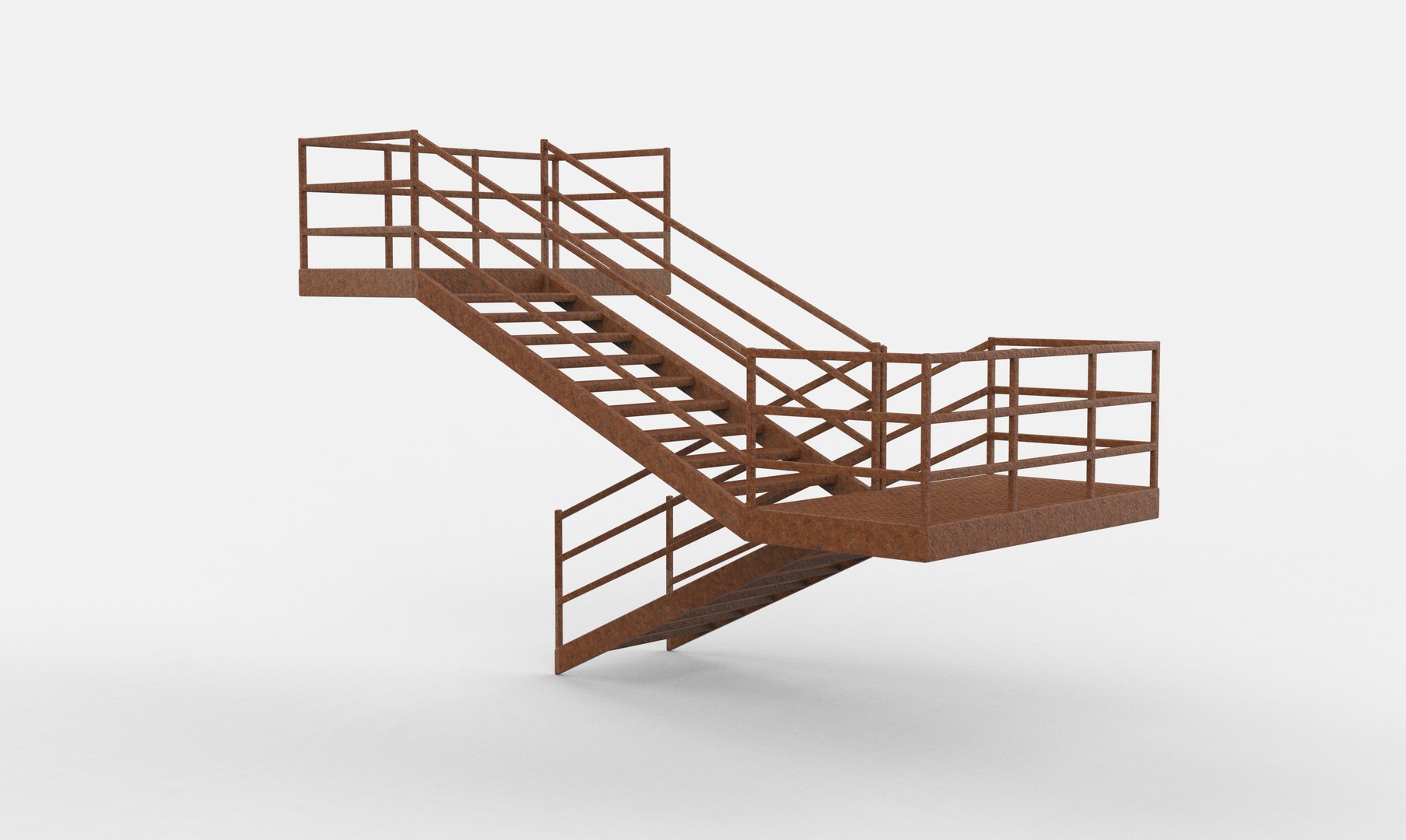3D Model Industrial Staircase 3D Model - TurboSquid 2512834
