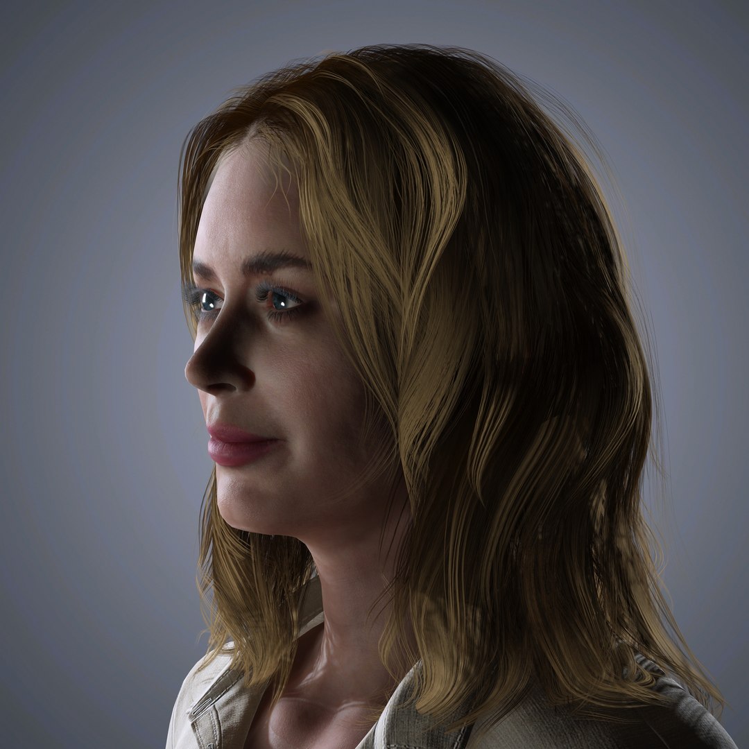 Emily Blunt Character 3D Model Low-poly Model - TurboSquid 2293844