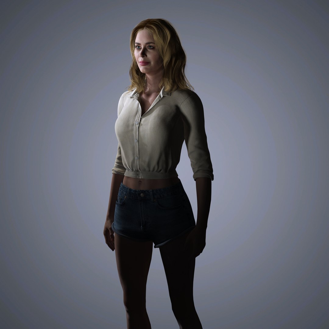Emily Blunt Character 3D Model Low-poly Model - TurboSquid 2293844