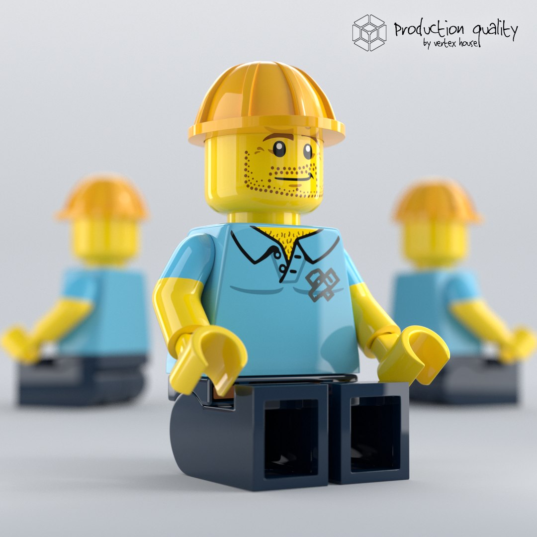 3D Lego Carpenter Figure - TurboSquid 1157491