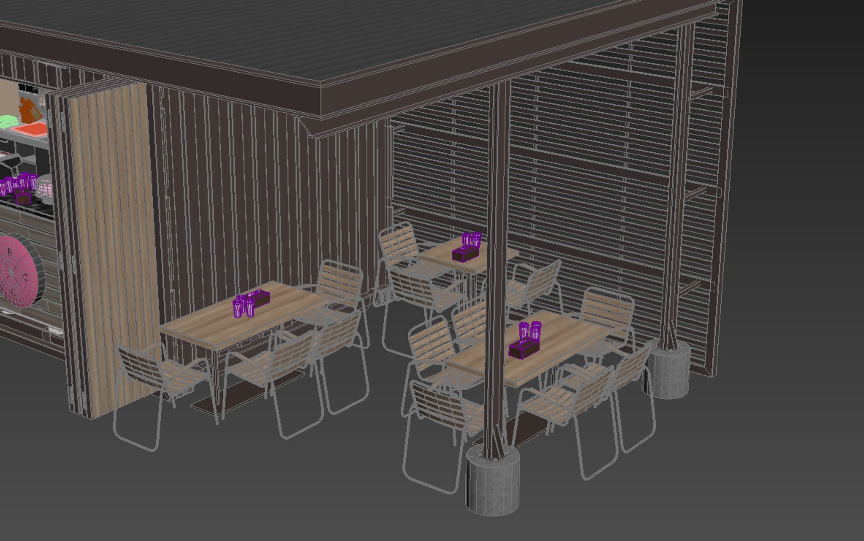 Container coffee shop 3D model - TurboSquid 1193329