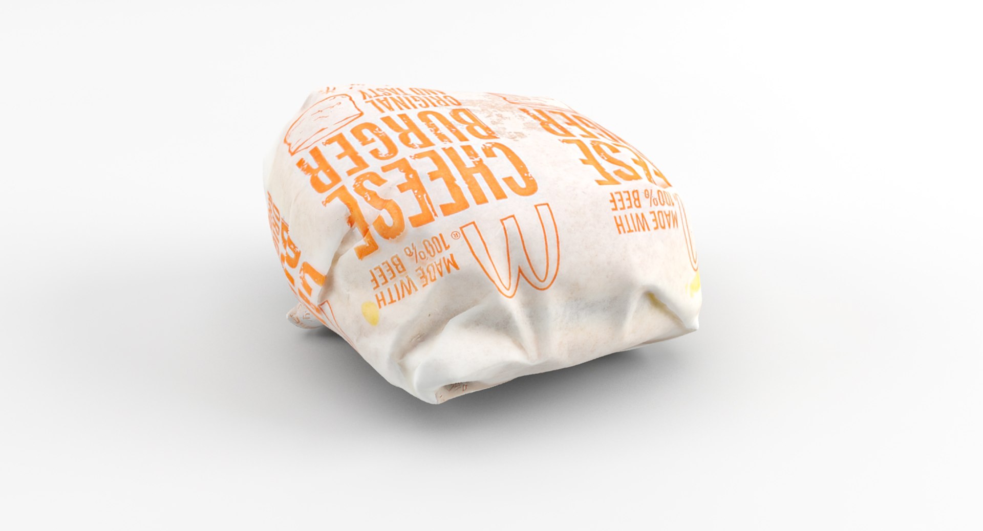 3d realistic cheeseburgers model