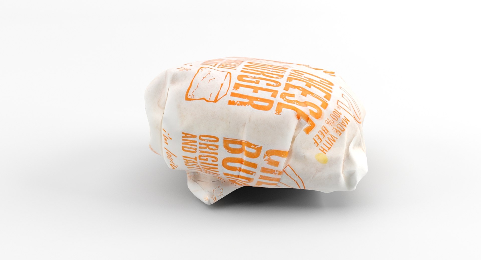 3d realistic cheeseburgers model