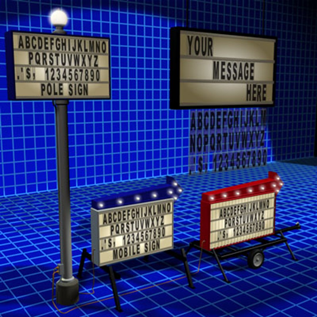 3ds max marquee sign 01