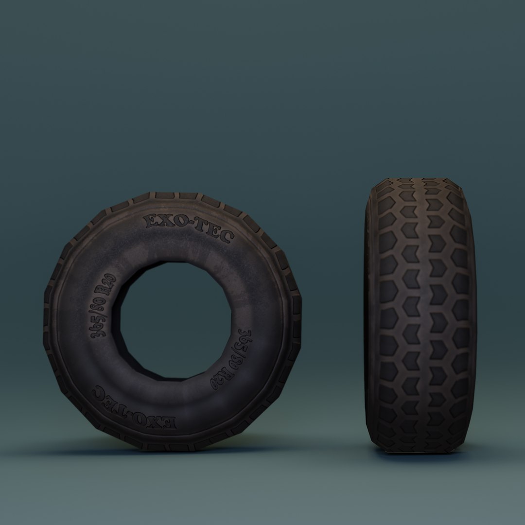 3D Model Low Poly Game Ready Tires - TurboSquid 2021821