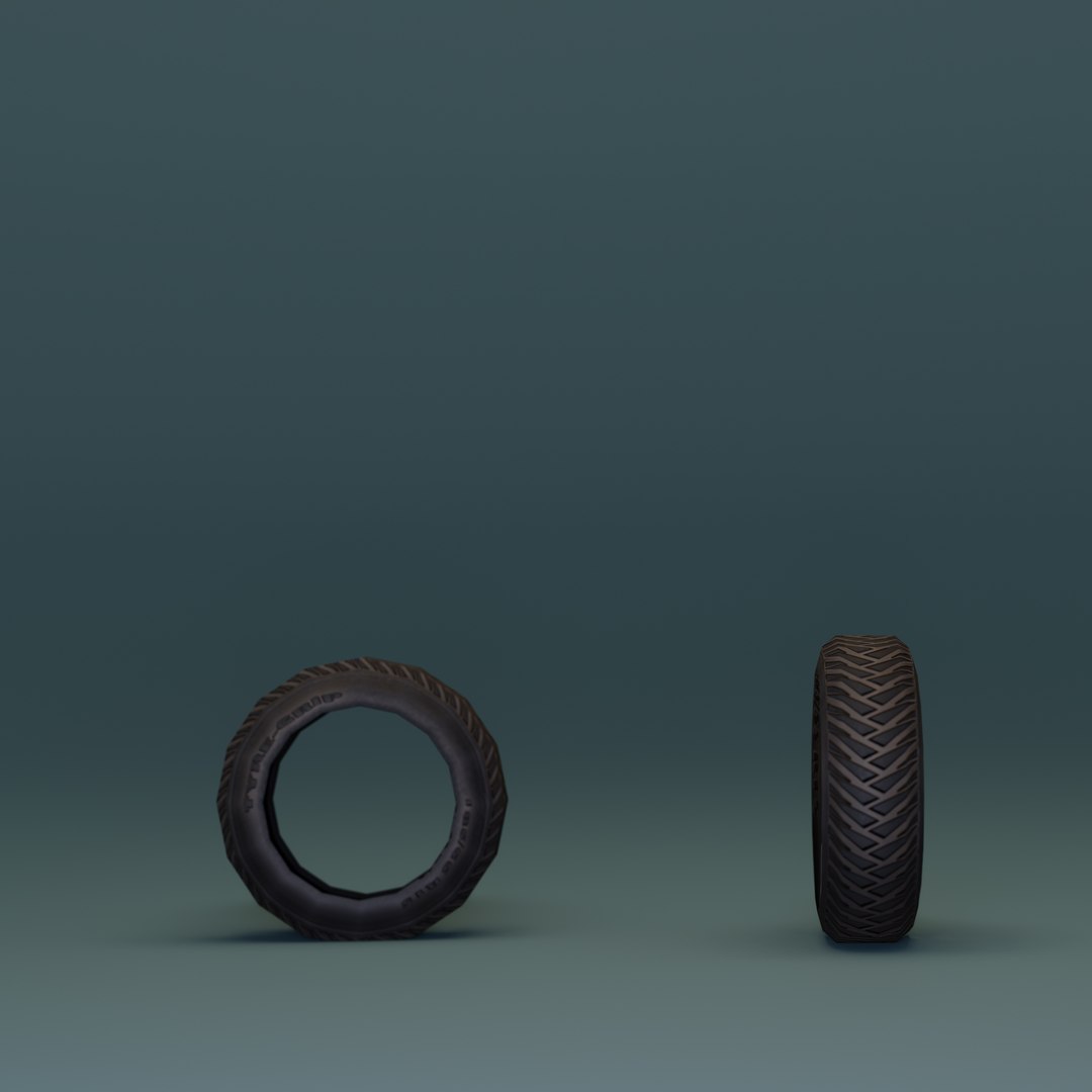 3D Model Low Poly Game Ready Tires - TurboSquid 2021821