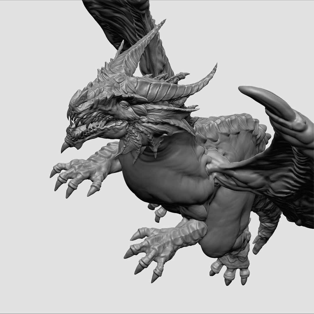 3d model dragon