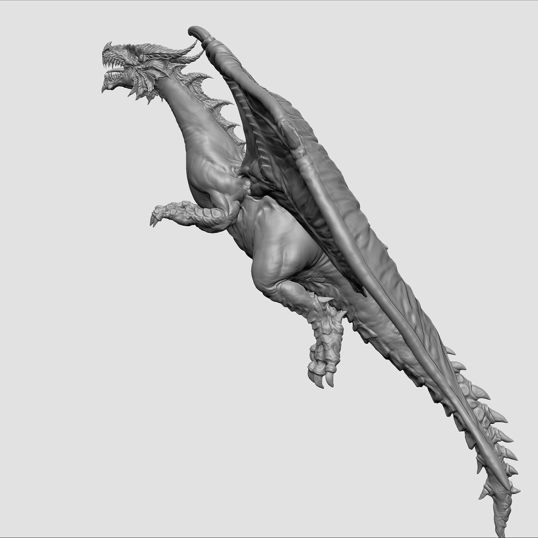 3d model dragon