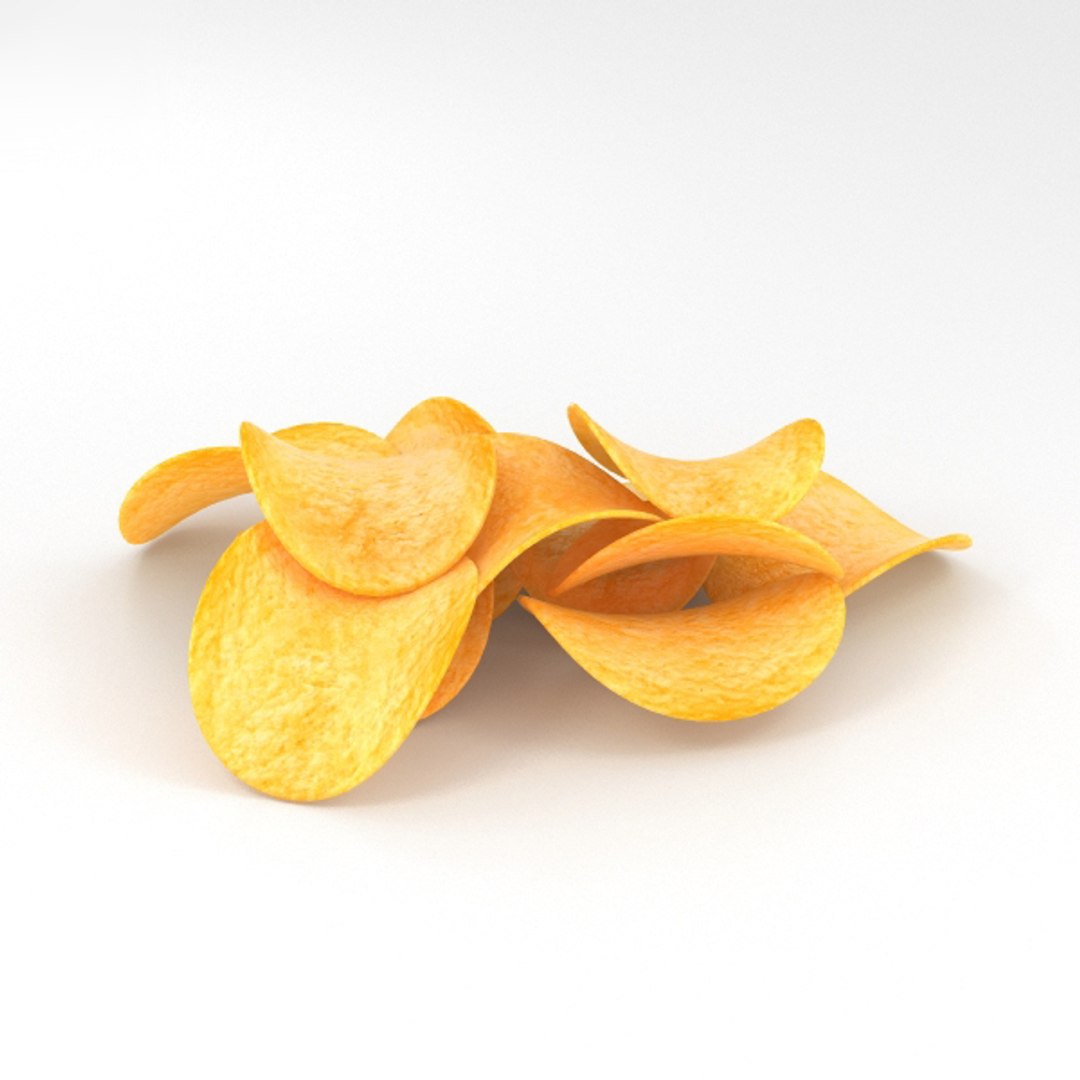Potato Chips 3D Model - TurboSquid 1375145