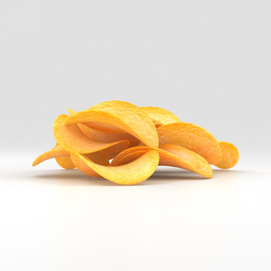Potato Chips 3D Model - TurboSquid 1375145