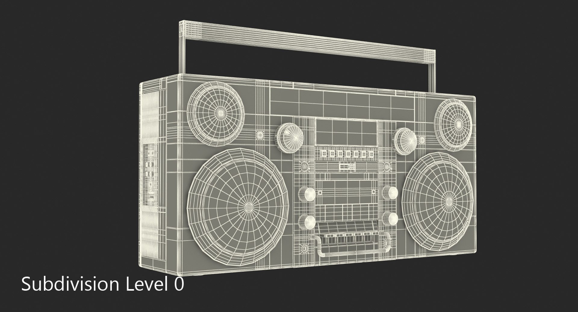 3D Portable Cassette Boombox - TurboSquid 1298705