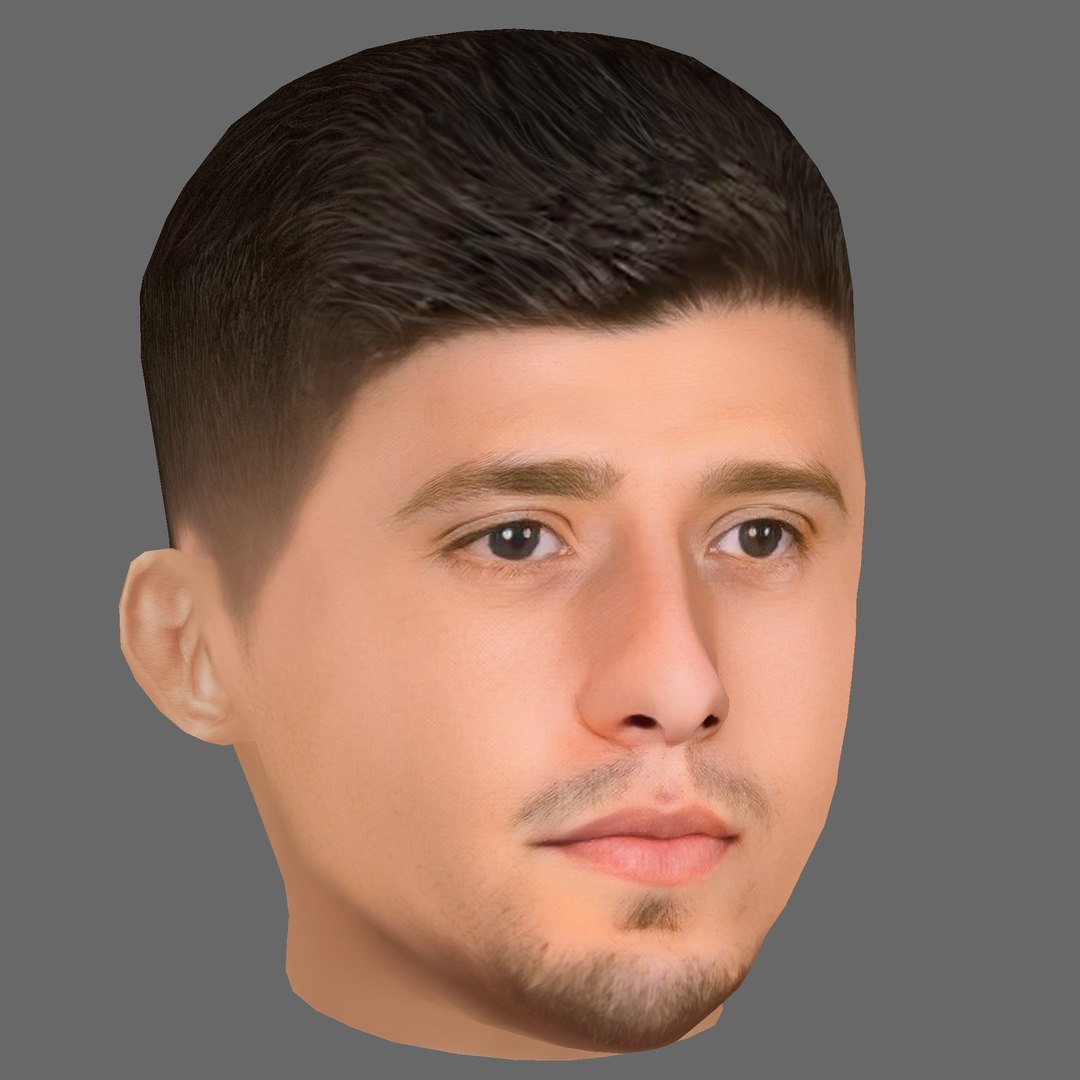 3D Model Ruben Dias Head - Low Poly Head For Game Low-poly - TurboSquid ...