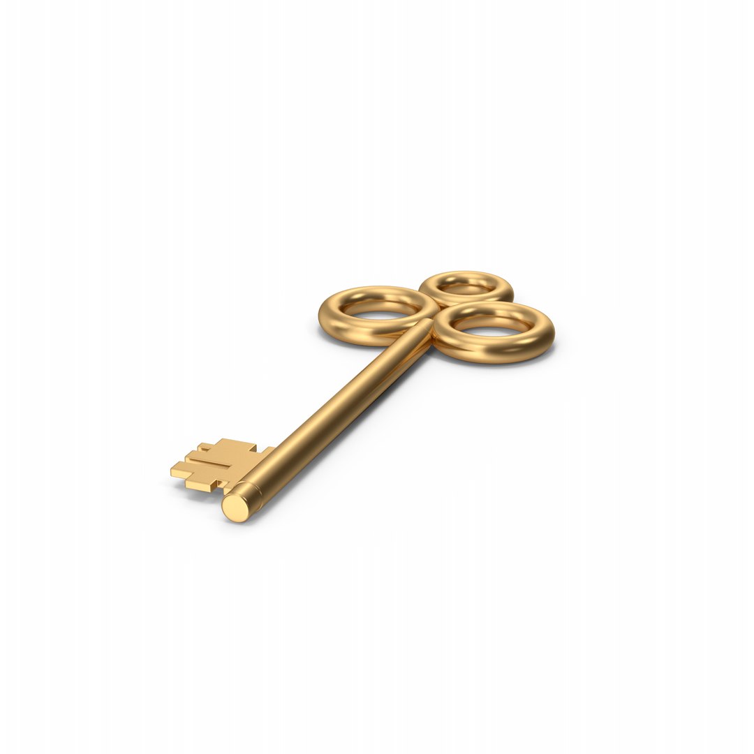 3D Gold Key Model - TurboSquid 2351857