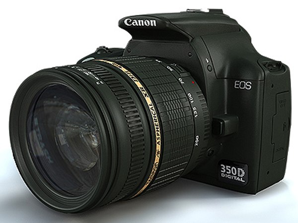 3d 3ds eos canon 350d slr