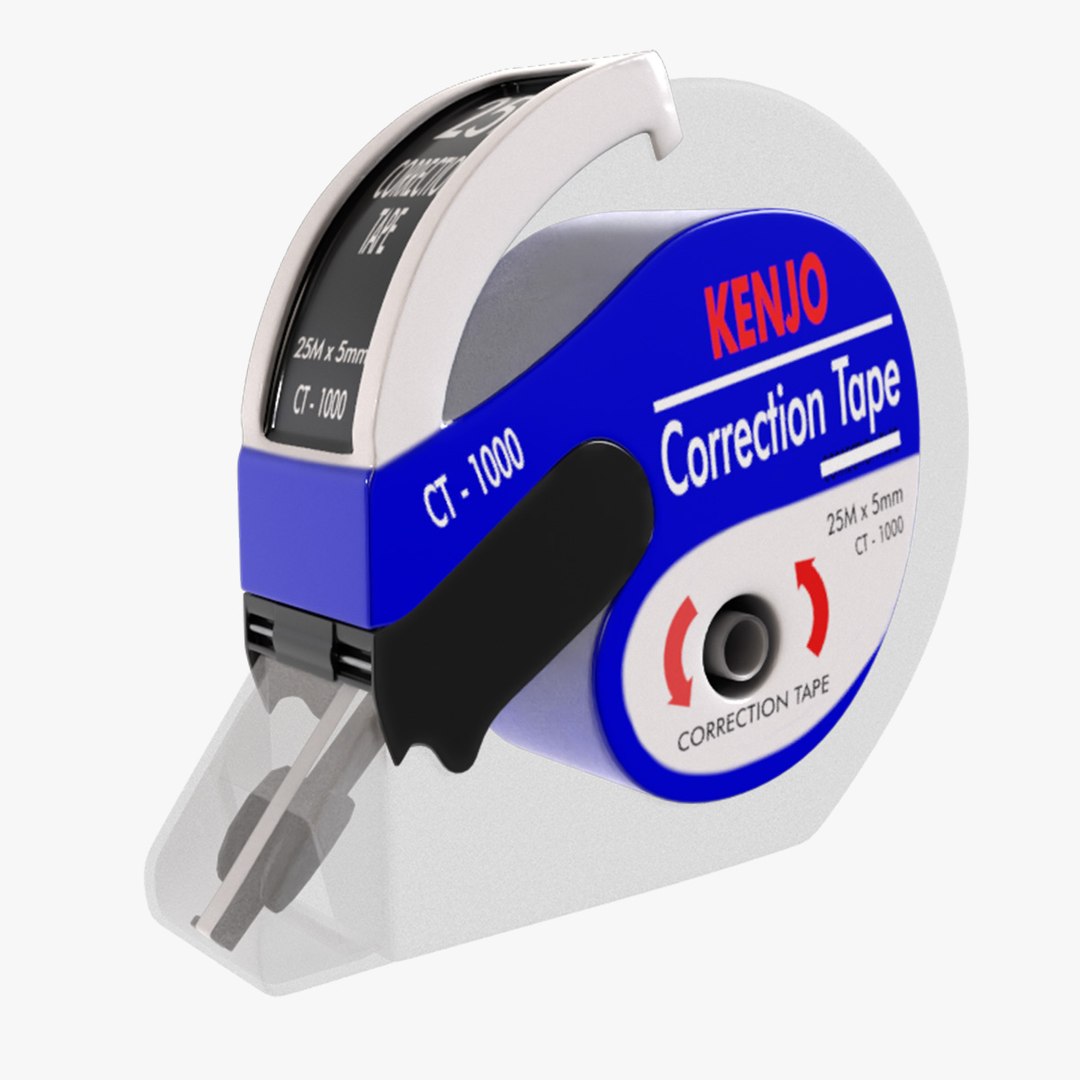 3D Model Correction Tape - TurboSquid 2421184