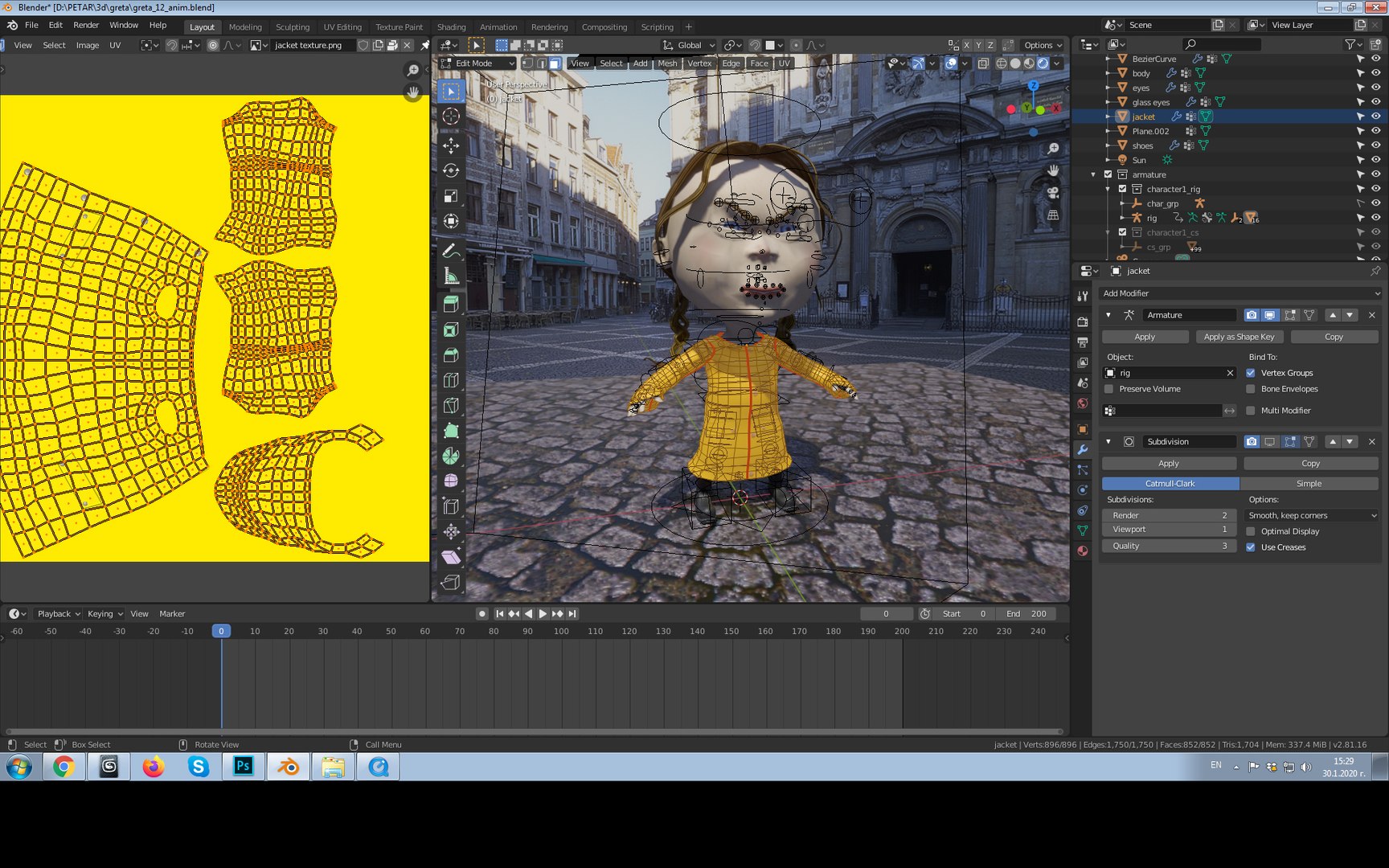 3D Greta Rigged - TurboSquid 1503958