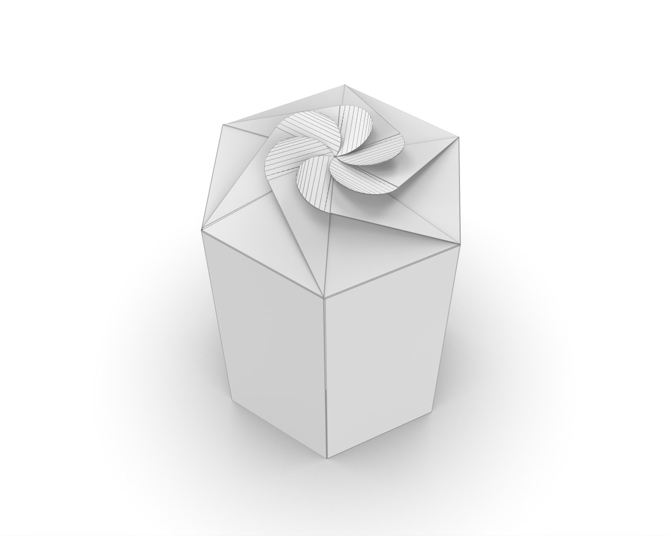 3D Hexagonal Box Packaging Box 200x85x85mm - TurboSquid 2316592