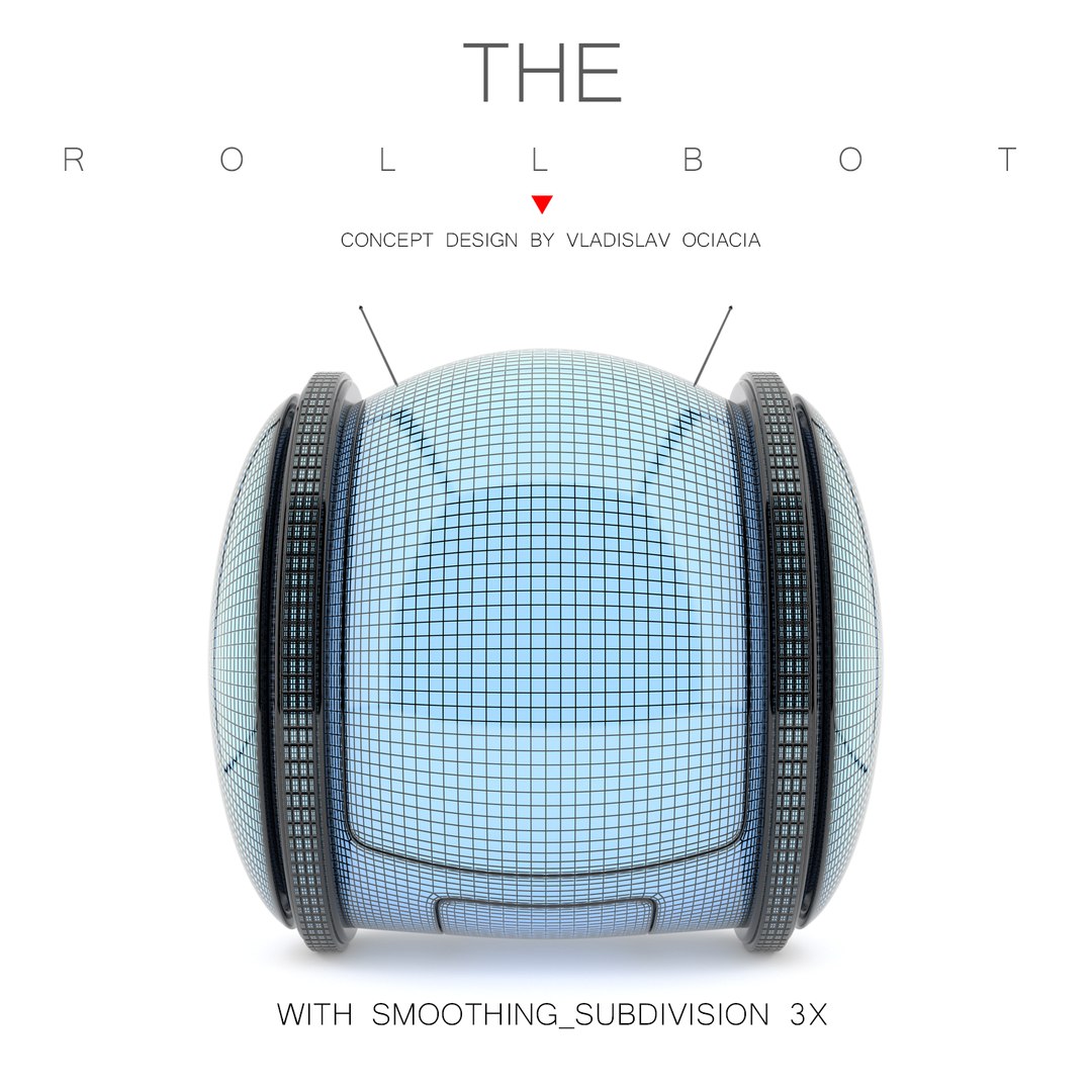 Cute Rolling Bot Max