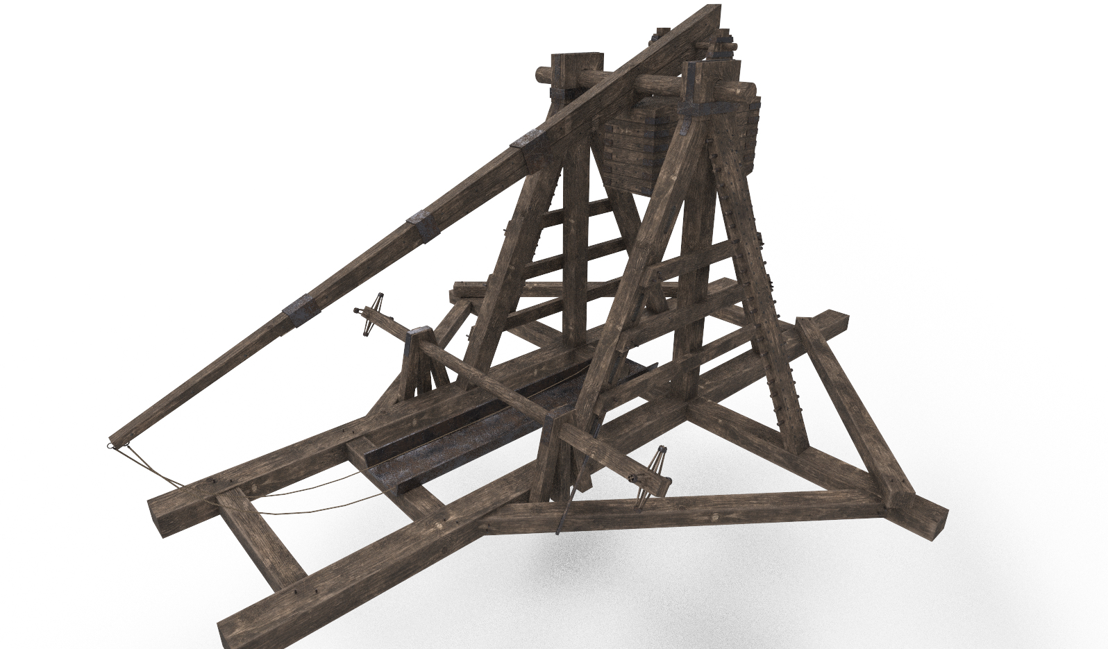 medieval trebuchet 3d model