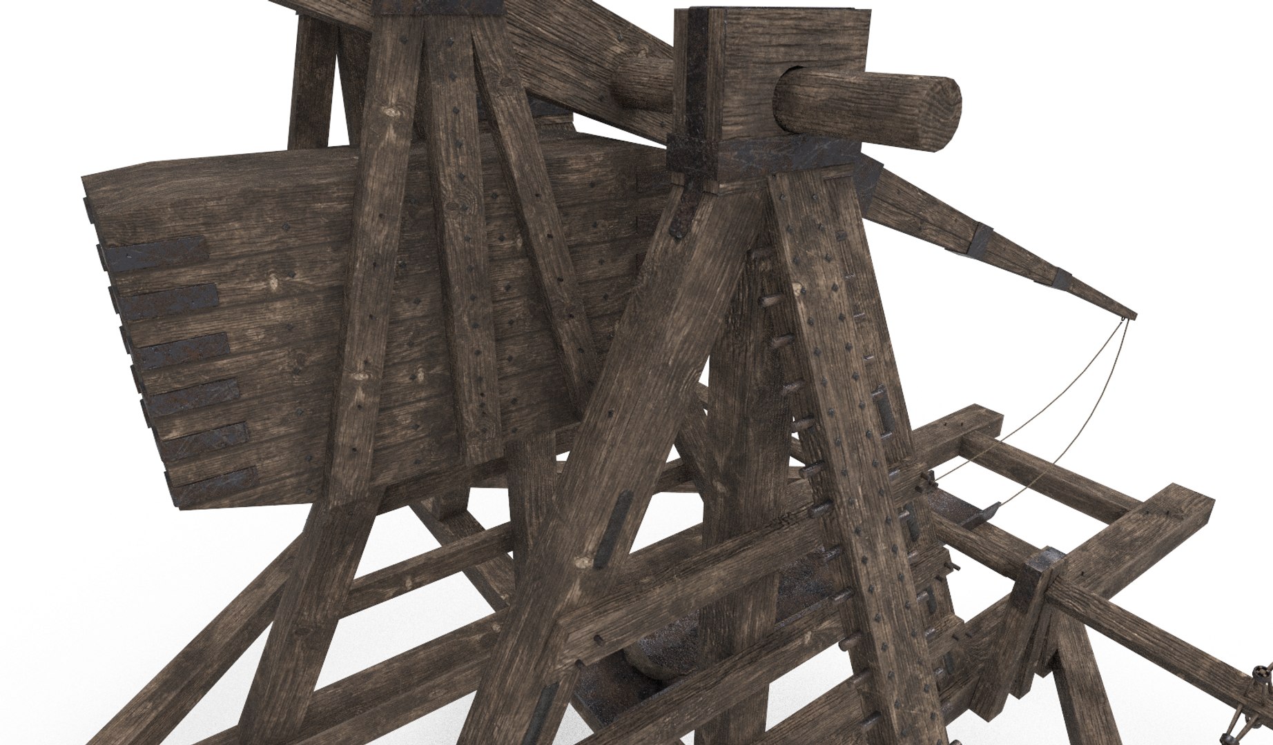 Medieval Trebuchet 3d Model
