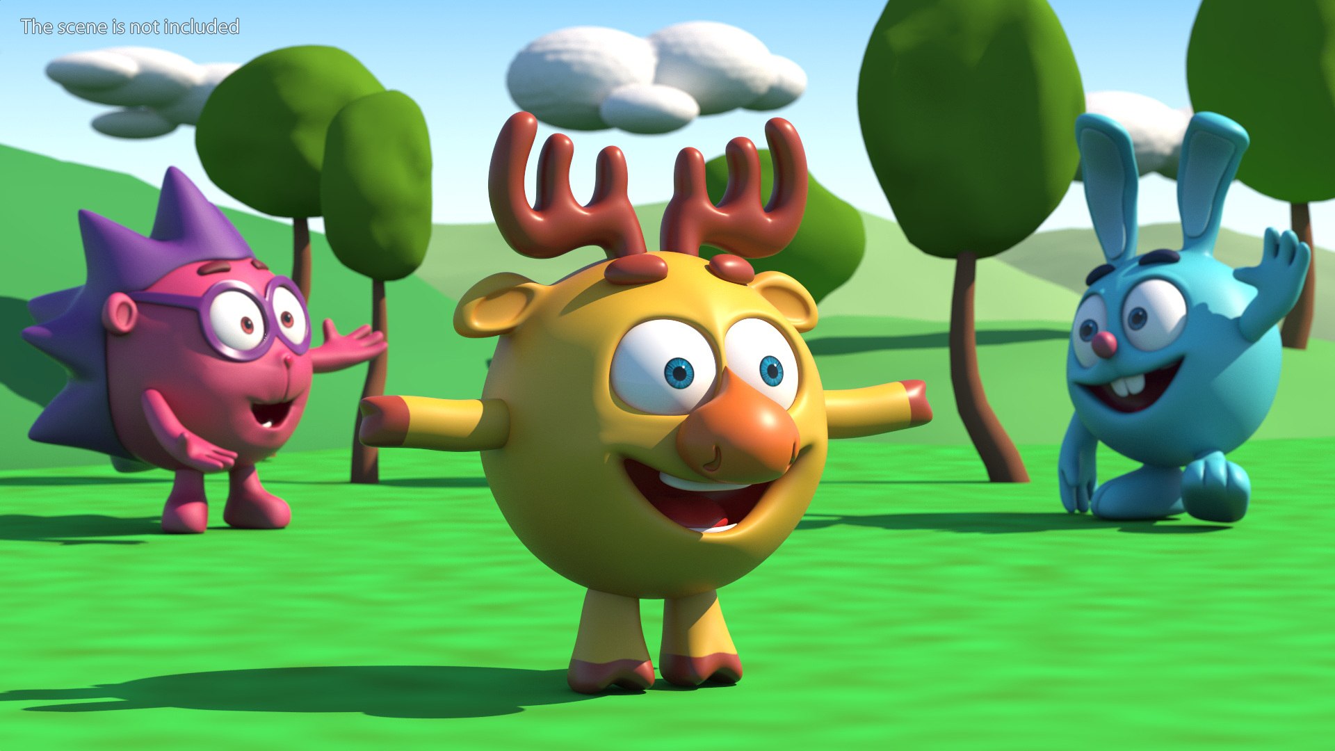3D Dokko Character Kikoriki Rigged - TurboSquid 2124300