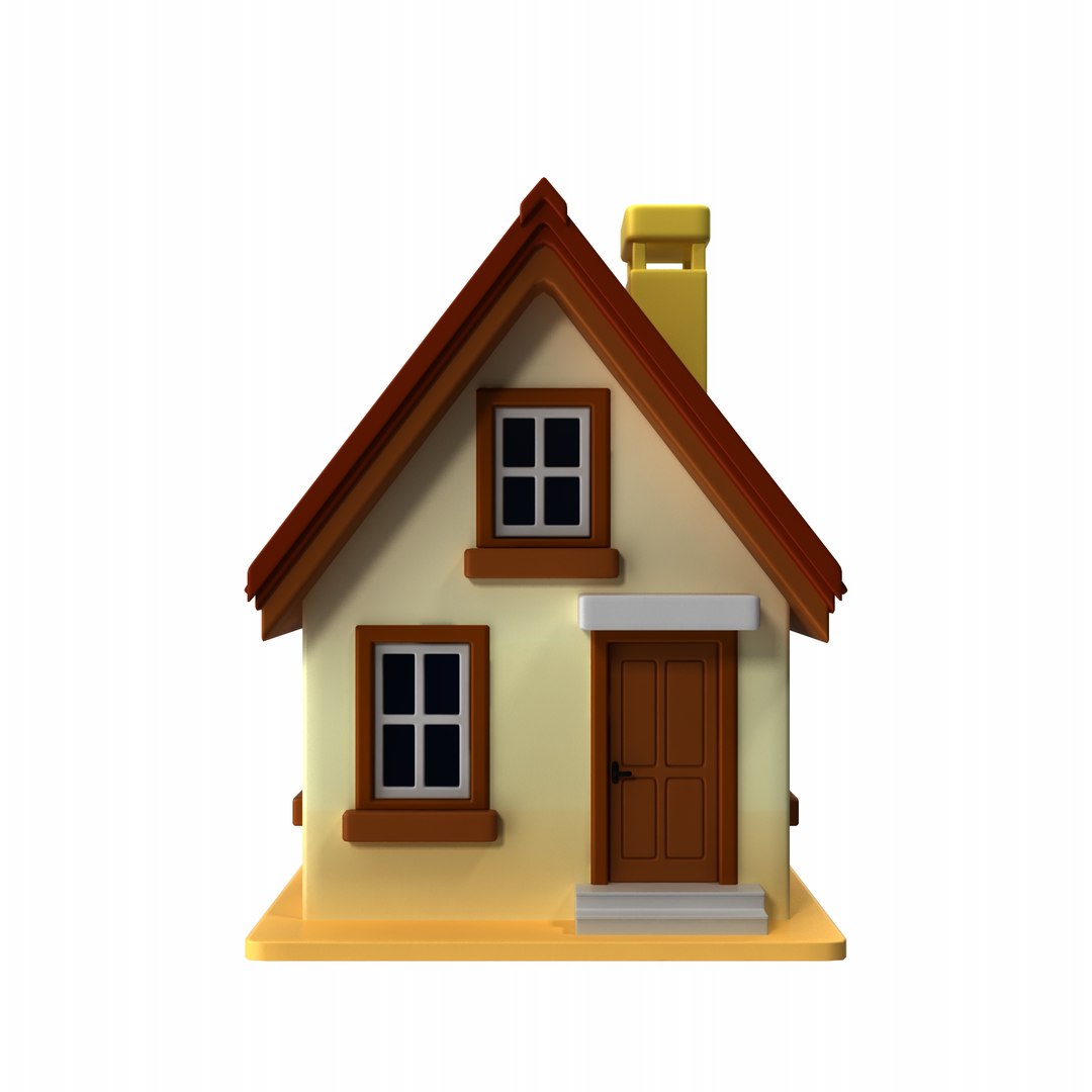 Cartoon House 3D Model - TurboSquid 2331720