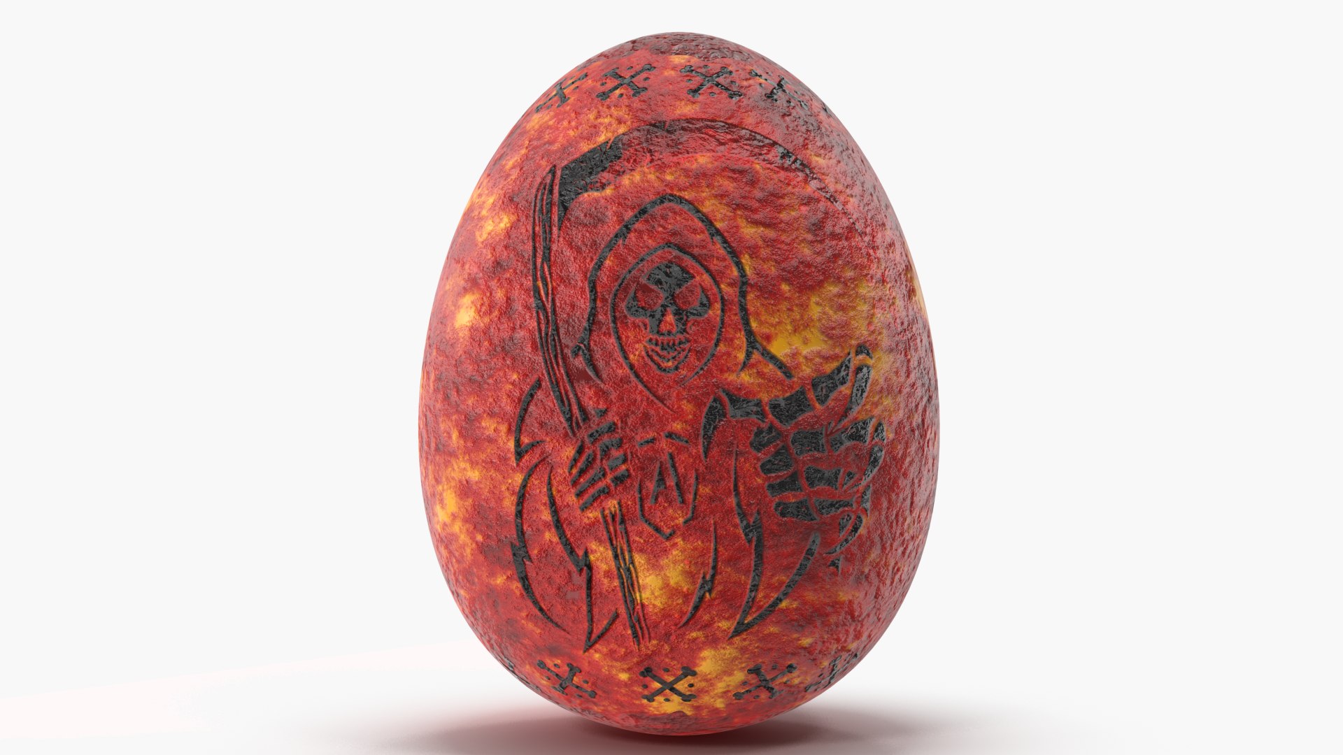 3D Grim Reaper Skull Evil Egg Model - TurboSquid 1733432