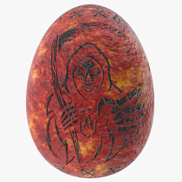 3D Grim reaper skull evil egg model - TurboSquid 1733432