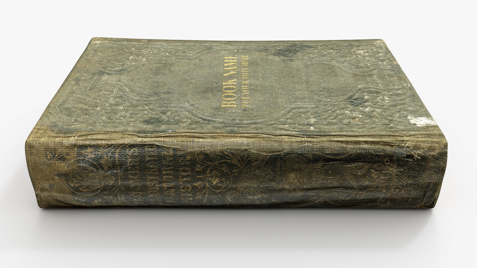 Old Damaged Book 8K PBR Textures Rigged And Animated 3D Model ...