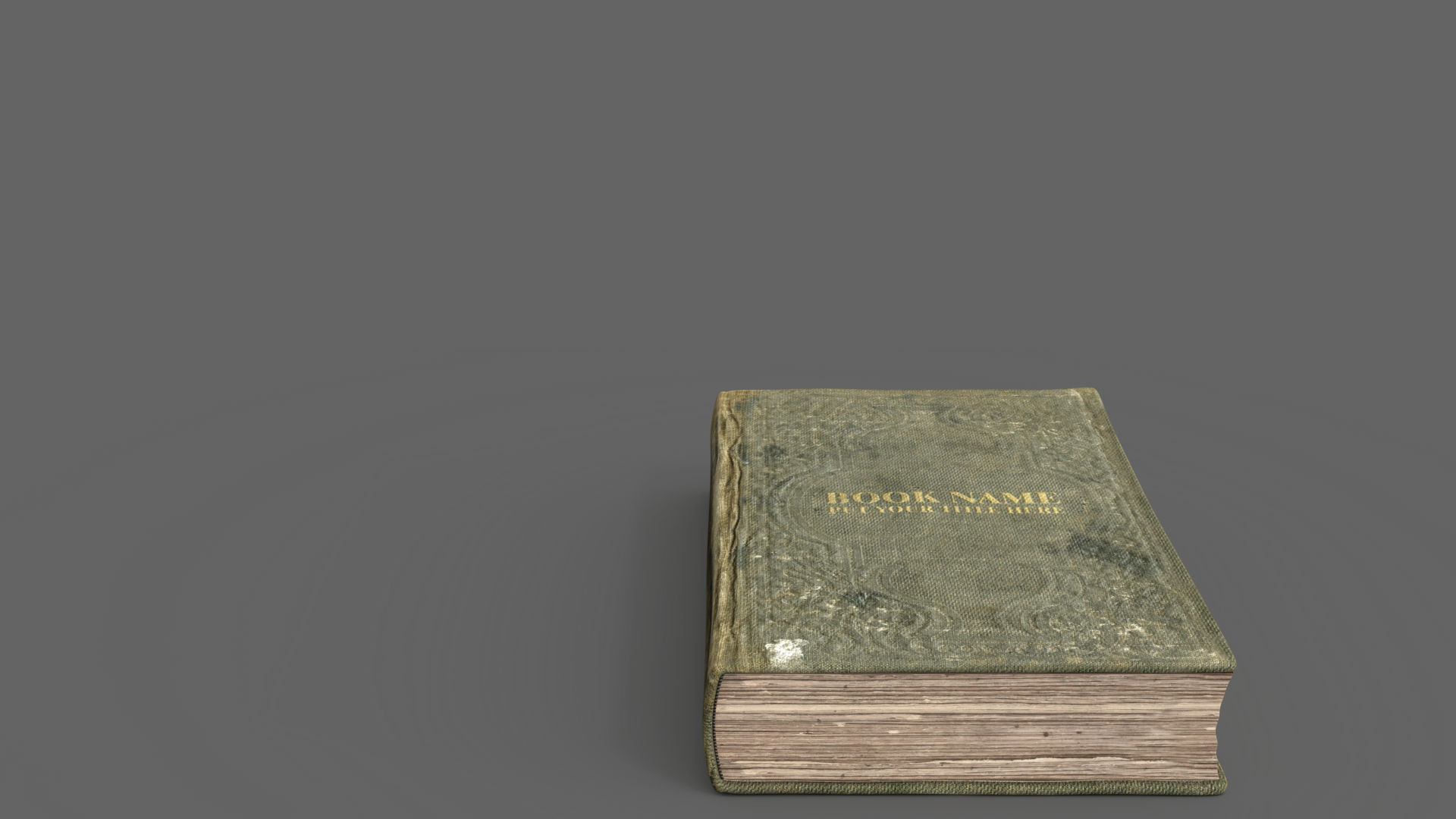 Old Damaged Book 8K PBR Textures Rigged And Animated 3D Model ...