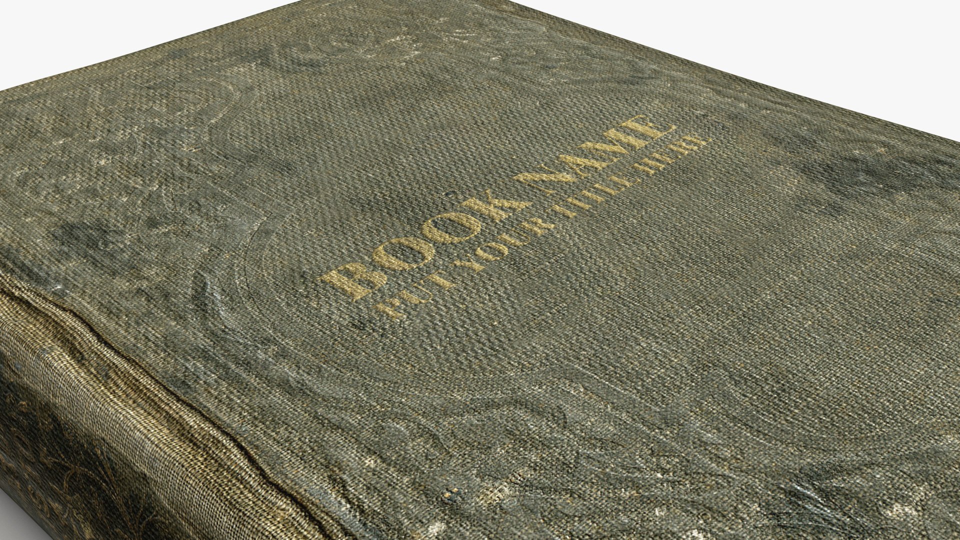 Old Damaged Book 8K PBR Textures Rigged And Animated 3D Model ...